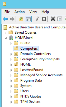Set default OU for new AD computers